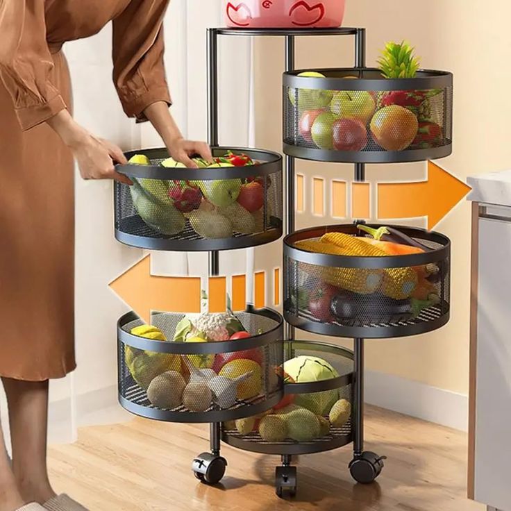 Round Rotating Storage Rack – One trade Uganda
